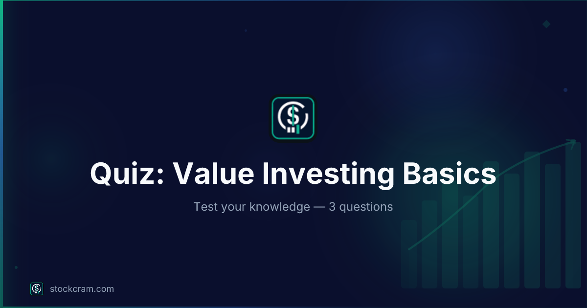 Quiz: Value Investing Basics | StockCram
